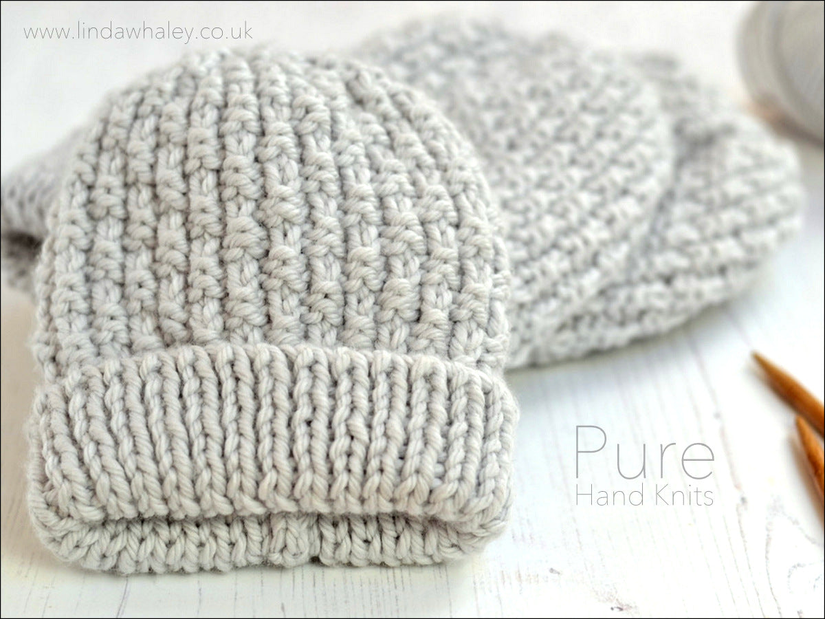 SAROS CHUNKY SIMPLE TEXTURED HAT – Linda Whaley Knitting Pattern ...